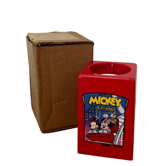Disney | Bath | Vtg Disney Mickey Friends Dixie Cup Dispenser Red ...
